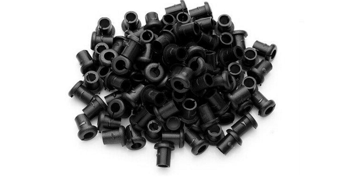 Black Nylon Standard Split Ring Grommets