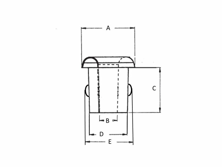 Black Nylon Standard Split Ring Grommets