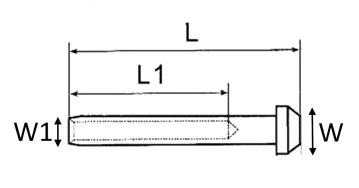 Swage Rod Terminal Dome End 3.2mm G316 Stainless Steel TRADE PACKS
