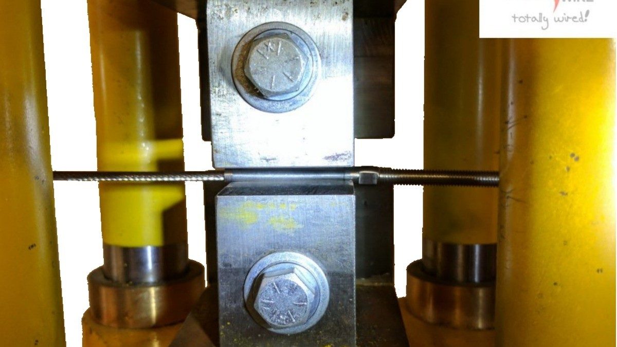 Hydraulic Swaging is a Service offered for up to 8mm Wire Rope