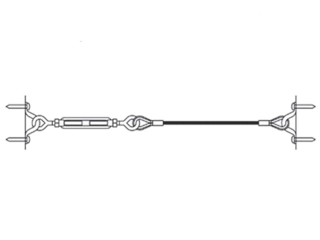 Hook Eye Turnbuckle Thimble Swage Saddle Rivet SRMM