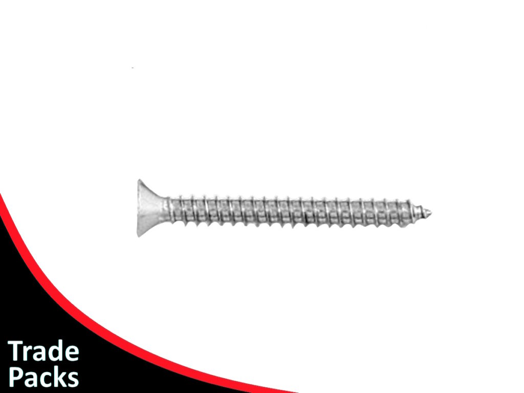 Countersunk Screws 4G x 25mm Stainless Steel TRADE PACKS