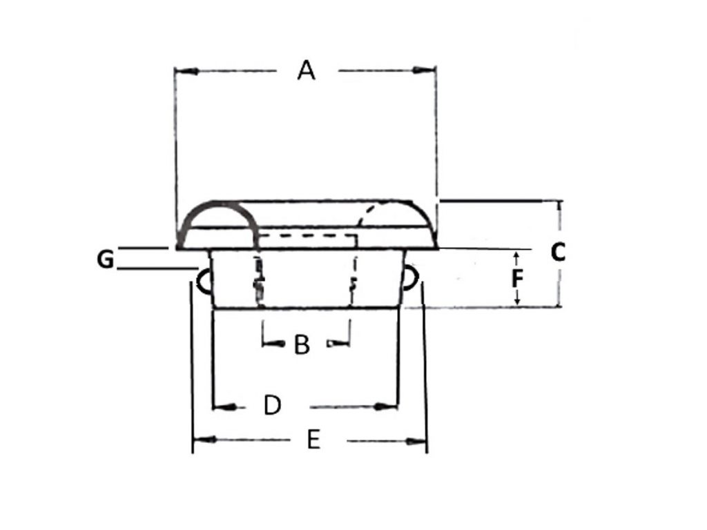 Grey Nylon Shallow Split Ring Grommets