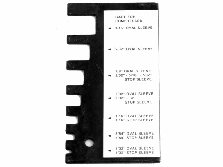 Hand Swage Gauge