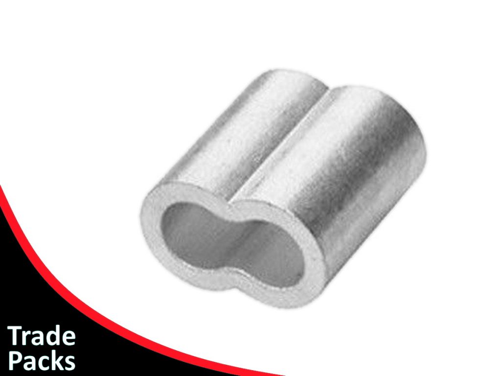 Hourglass Aluminium Swage Sleeves ALL SIZES