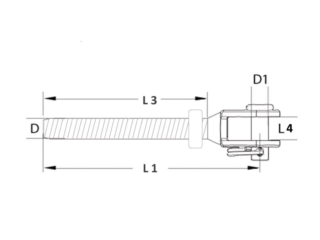 Threaded Fork LHT G316 Stainless Steel ALL SIZES