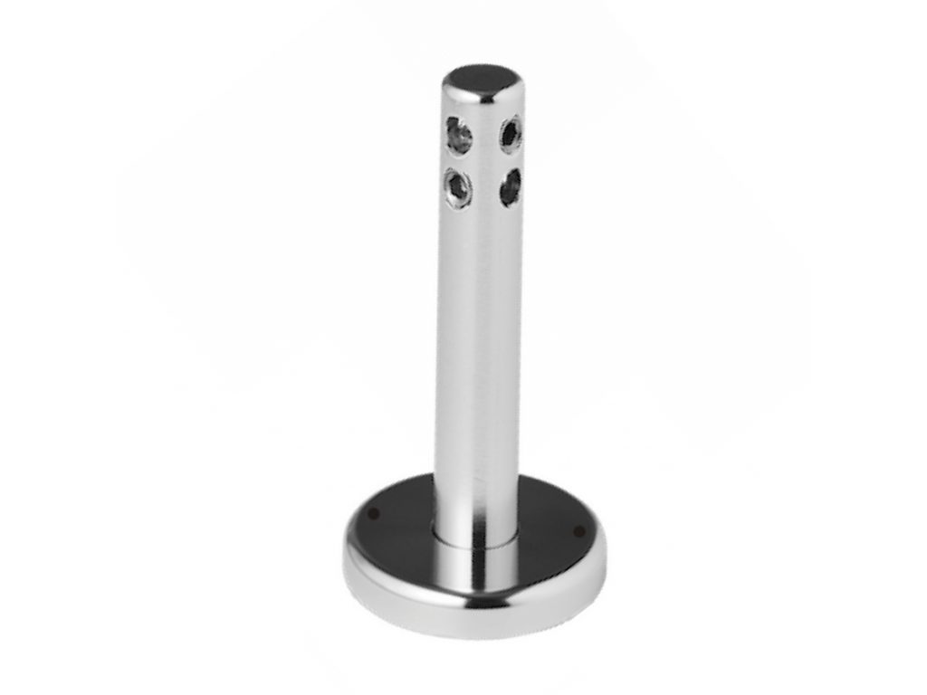 Wall Post 4 Hole 95mm M8 G316 Stainless Steel