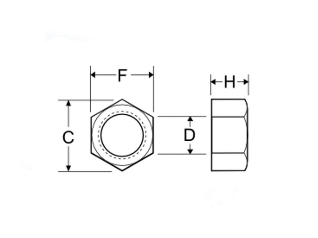 Hex Nut M8 Gr8.8 Galvanised Steel TRADE PACKS