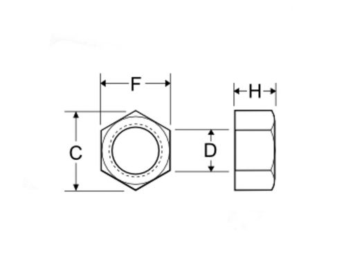 Hex Nut M6 RHT G316 Stainless Steel TRADE PACKS