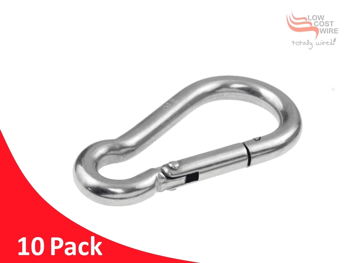 Spring Hook G316 Stainless Steel ALL SIZES – Low Cost Wire