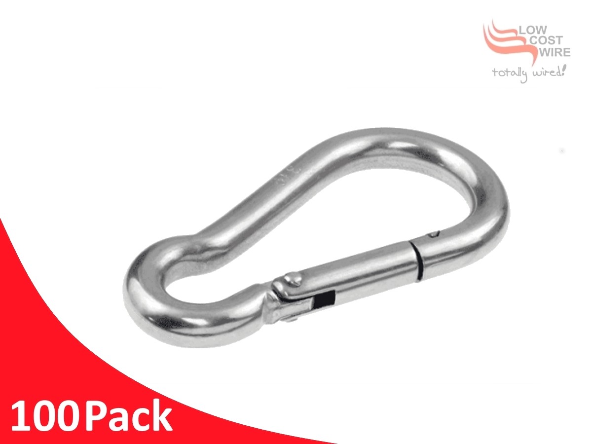 Spring Hook G316 Stainless Steel ALL SIZES – Low Cost Wire