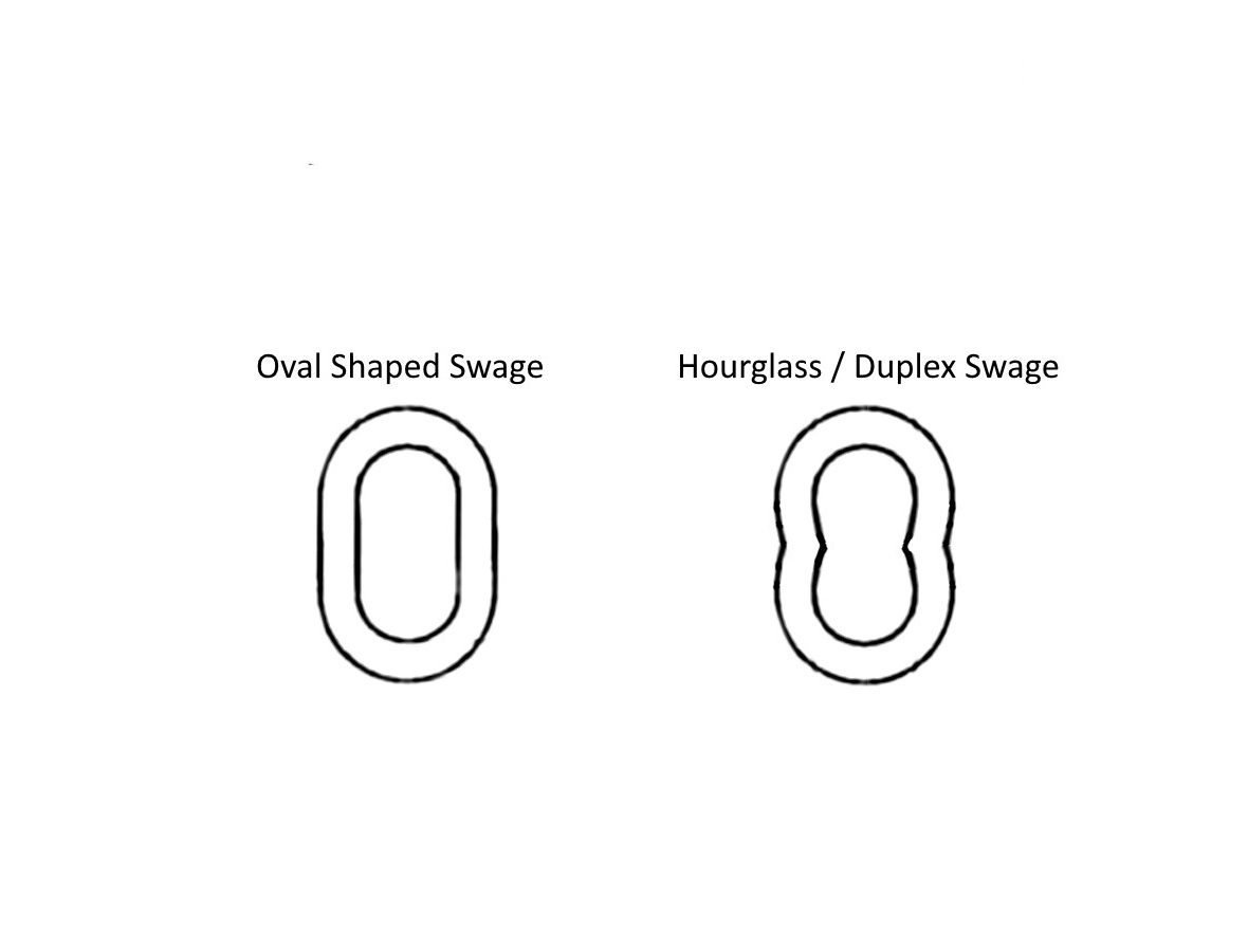 Oval Stainless Steel Swage Sleeves ALL SIZES