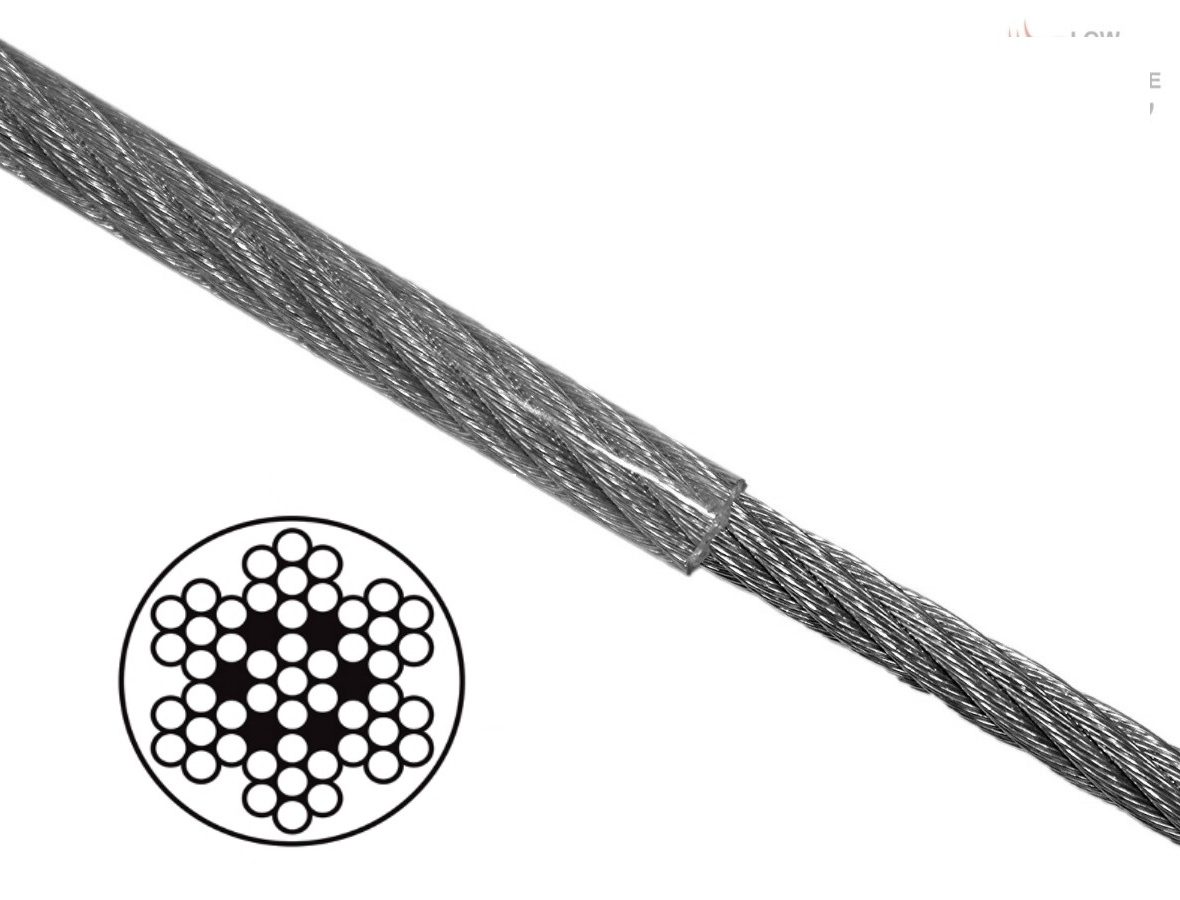 Safety Tether SHSH-4mm Clear Coated ALL SIZES