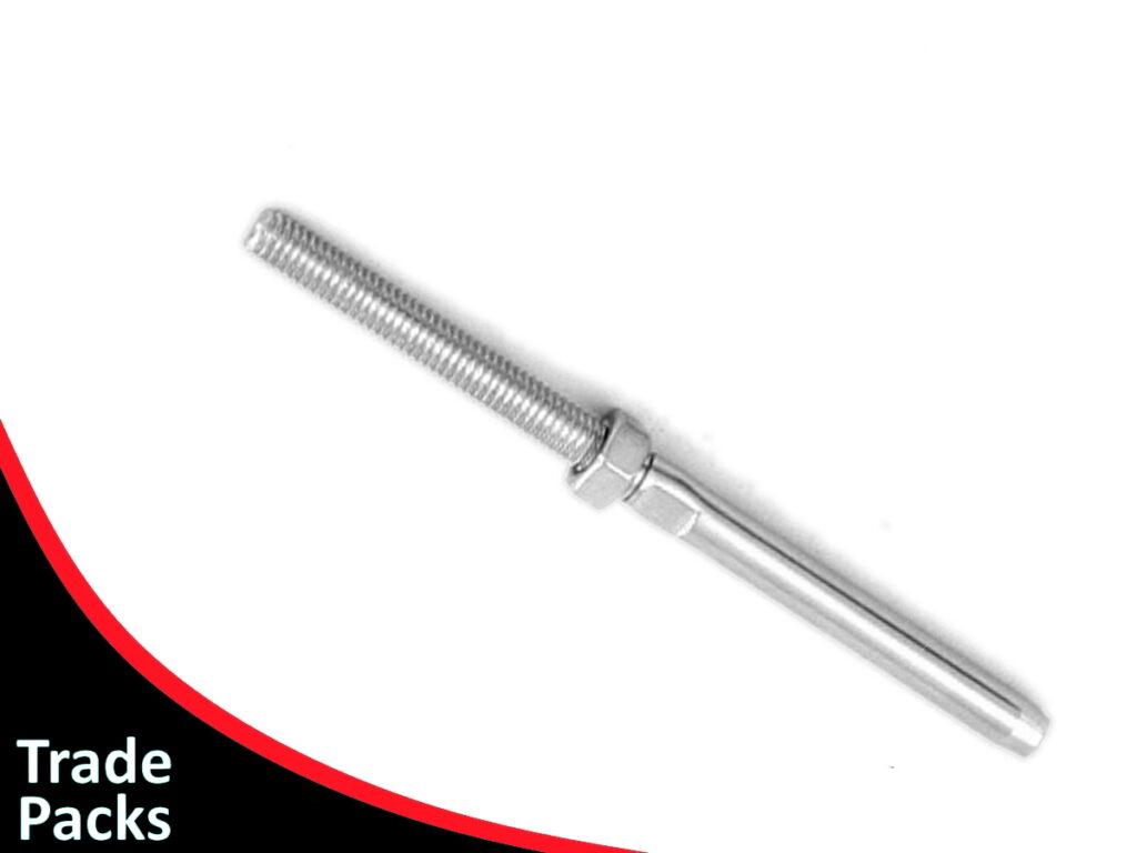 Swage Bolt M6 LHT 4.0mm G316 Stainless Steel TRADE PACKS