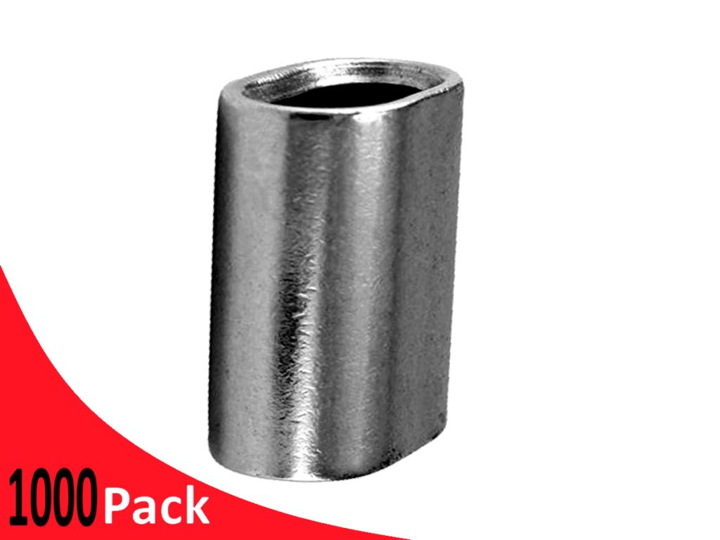 Swage Sleeve 3.5mm Oval G304 Stainless Steel TRADE PACKS
