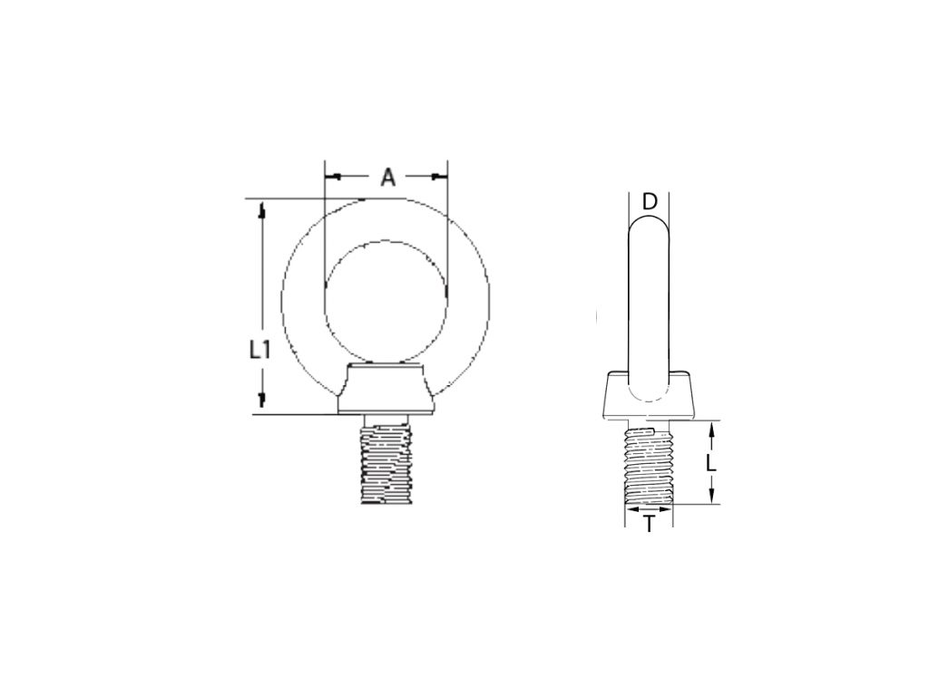 Eye Bolt DIN 580 G316 Stainless Steel ALL SIZES