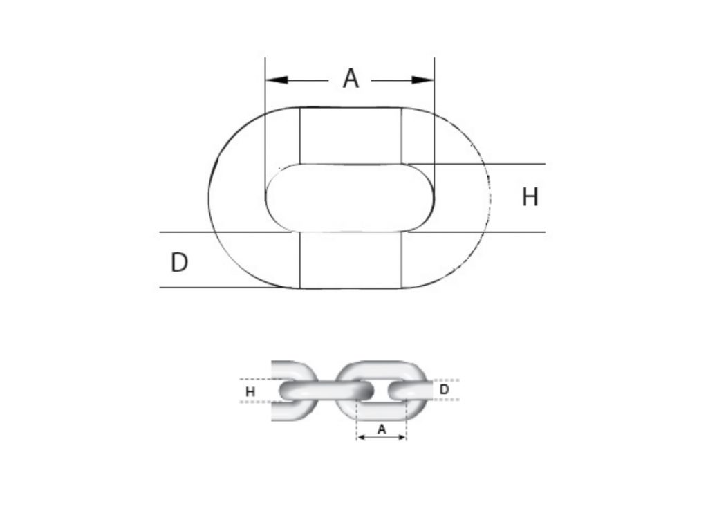 Short Link G30 Galvanised Steel Chain ALL SIZES