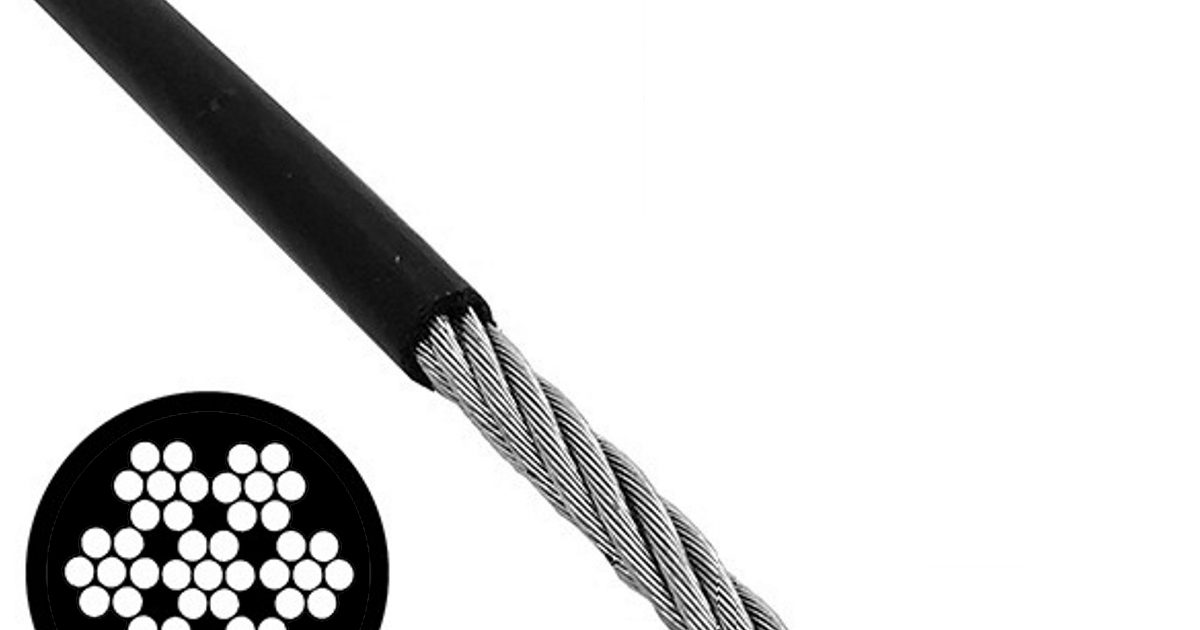 Safety Wire Black Coated 1.5mm 1000mm G316 Stainless Steel TRADE PACKS
