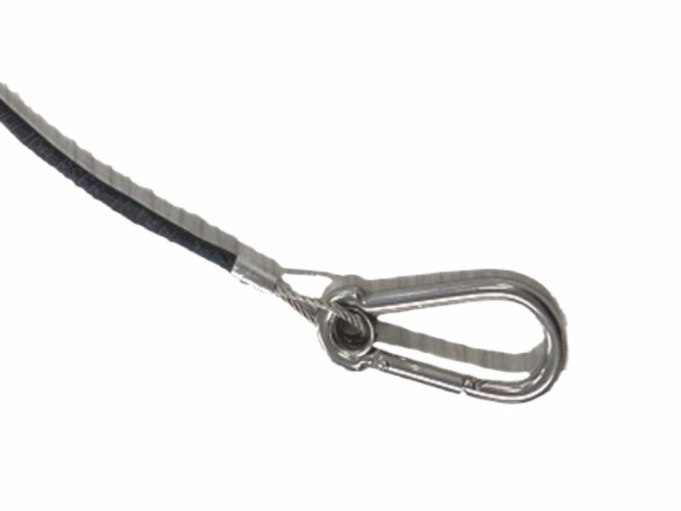 Safety Tether SHSH-5mm Black Coated ALL SIZES - Low Cost Wire