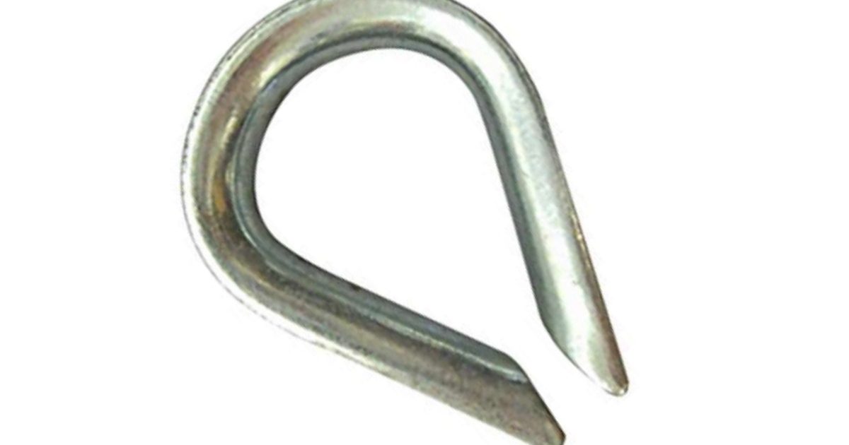 Wire Rope Thimble 3.0mm Zinc Plated Steel TRADE PACKS