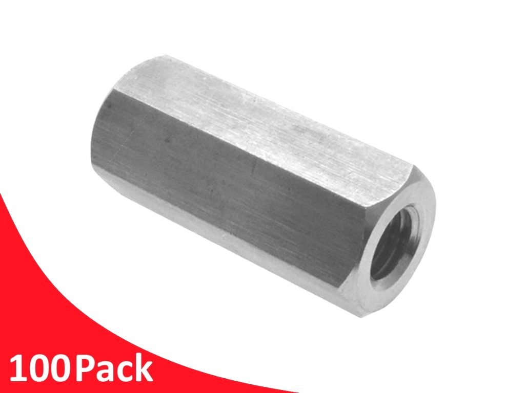 Coupler Nut M10 RHT G316 Stainless Steel TRADE PACKS
