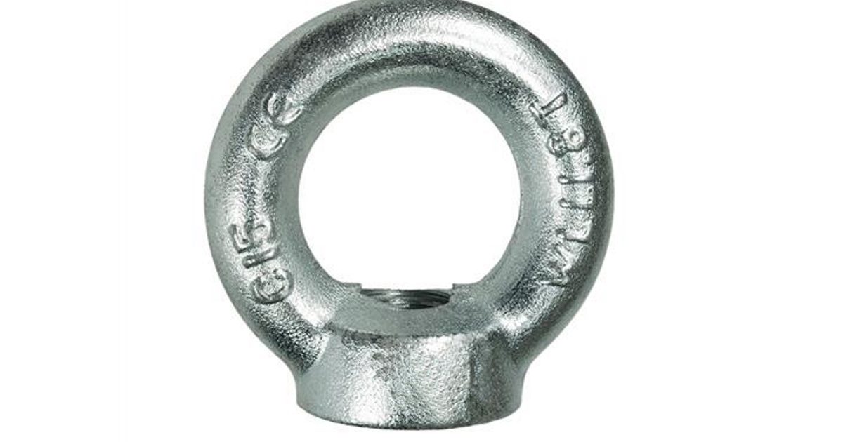 Eye Nut Collared DIN 582 M20 Zinc Plated Steel 1.2T TRADE PACKS