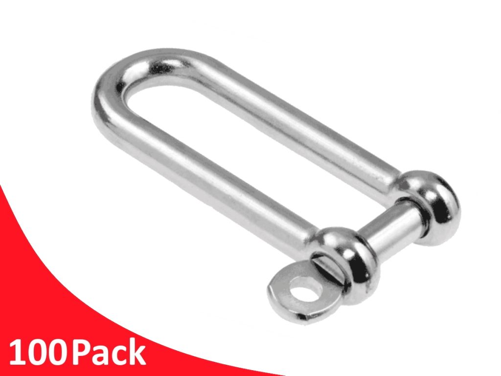 Dee Shackle Long 8.0mm G316 Stainless Steel TRADE PACKS