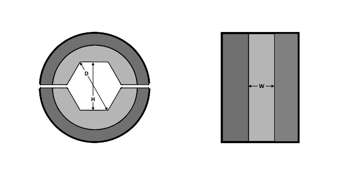 Hardened Hexagonal EP Series Dies
