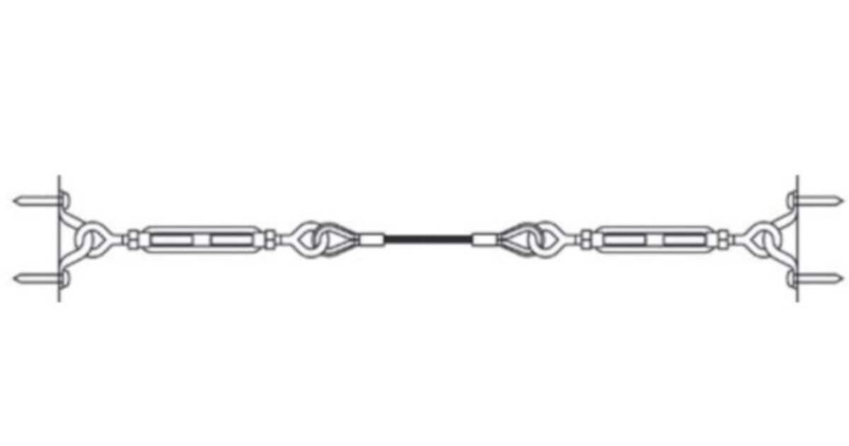 Eye Eye Turnbuckle Thimble Swage Saddle Screw LR