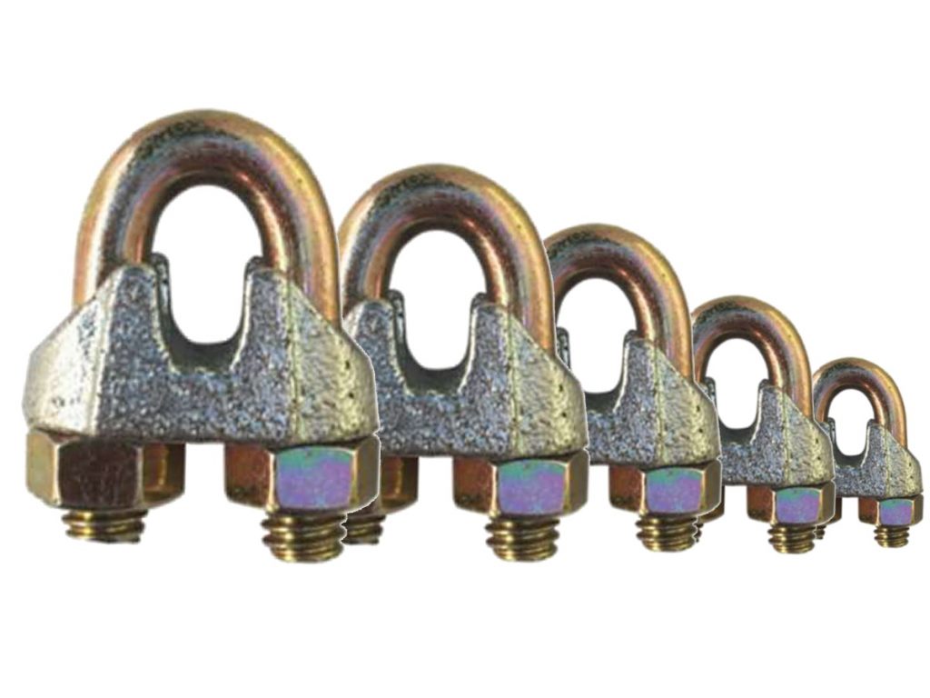 Wire Rope Grips Zinc Plated Steel ALL SIZES