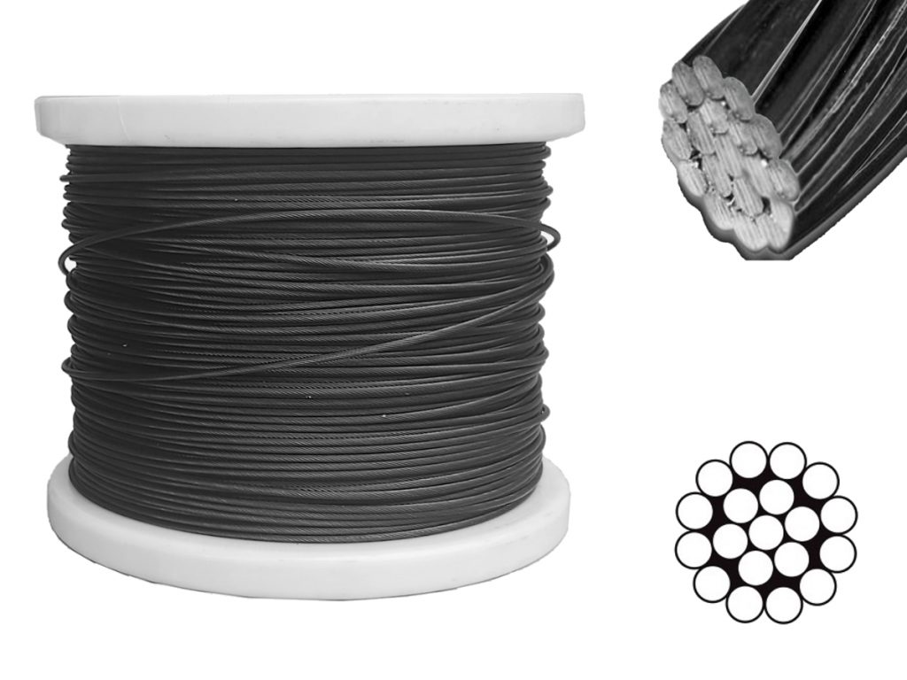 BlackTech 3.2mm 1×19 G316 Stainless Steel Wire Rope