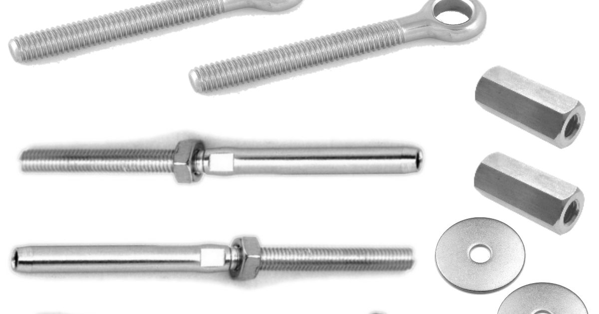 Swage Bolt Hex Adjuster Eye Bolt Spacers SRMM