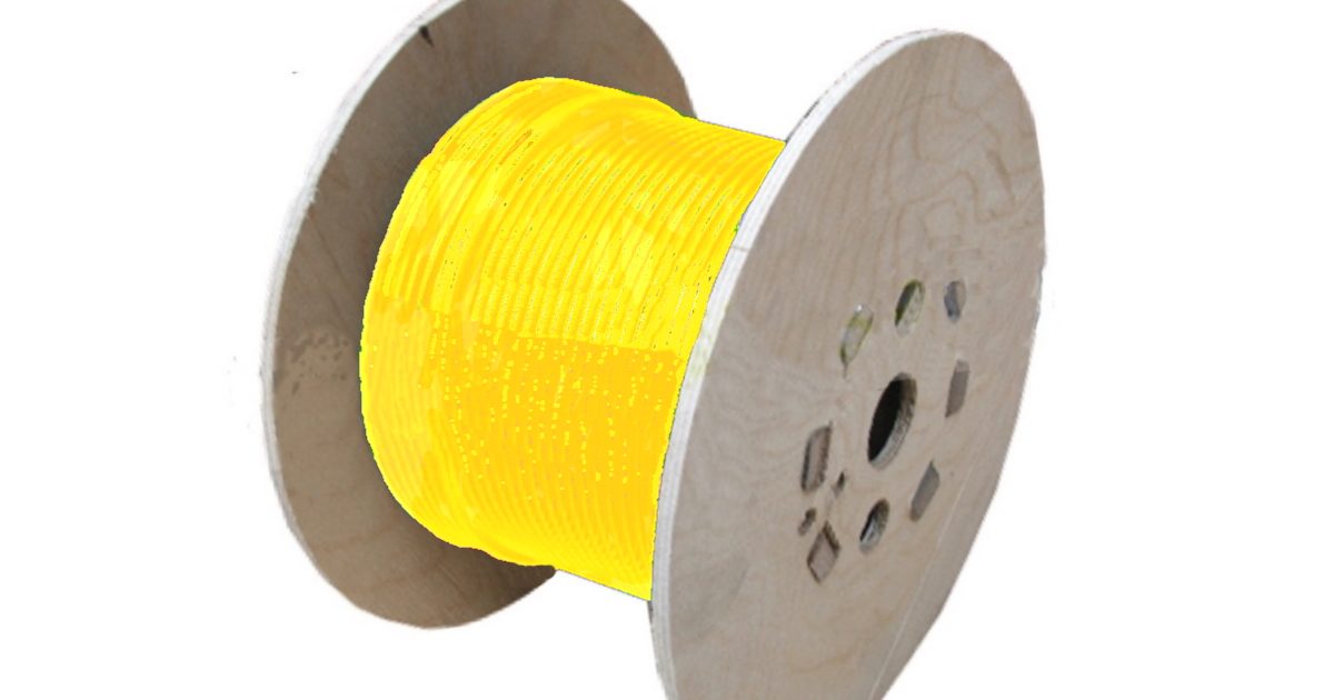 3.5mm 6×7 G1570 Yellow Coated Galvanised Steel Wire Rope