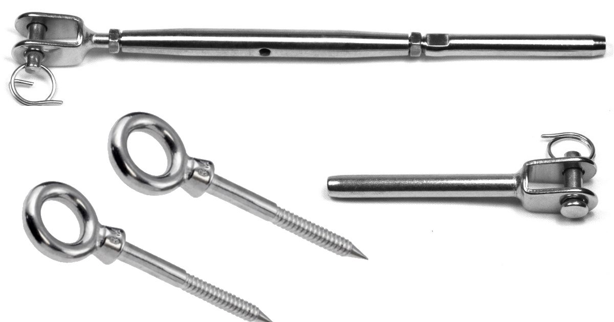 Jaw Swage Rigging Screw Fork Terminal Collared Screw Eye SRTT