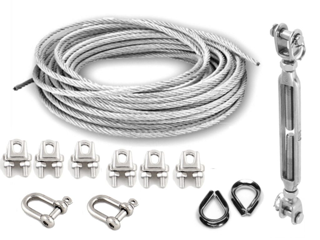 Guy Wire Kit 3.2mm 7×7 G316 Stainless Steel