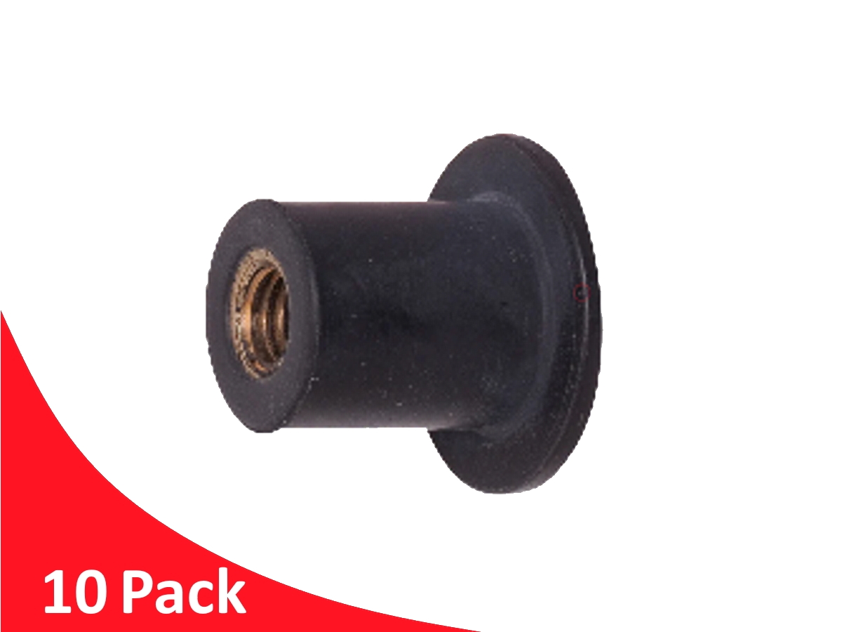 Well Nut Rubber Coated Brass ALL SIZES