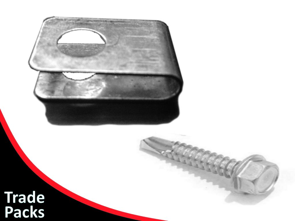 U-Clip Tek Screw Attachment Kit G316 Stainless Steel TRADE PACKS