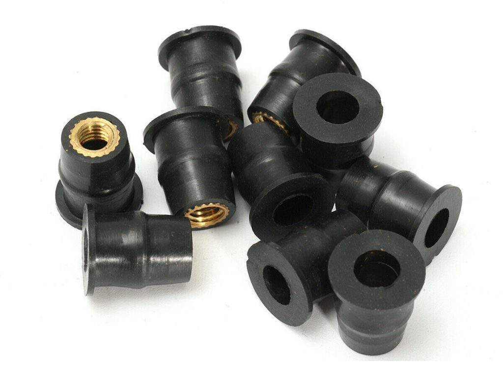 Well Nut Rubber Coated Brass ALL SIZES