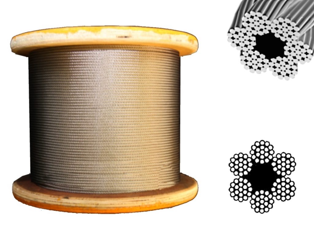3mm 6×19 G1570 Galvanised Steel Wire Rope