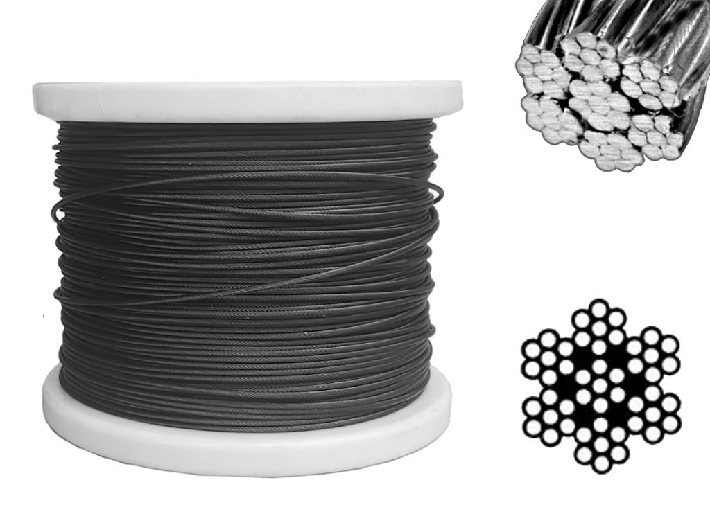 BlackTech 3.2mm 7×7 G316 Stainless Steel Wire Rope