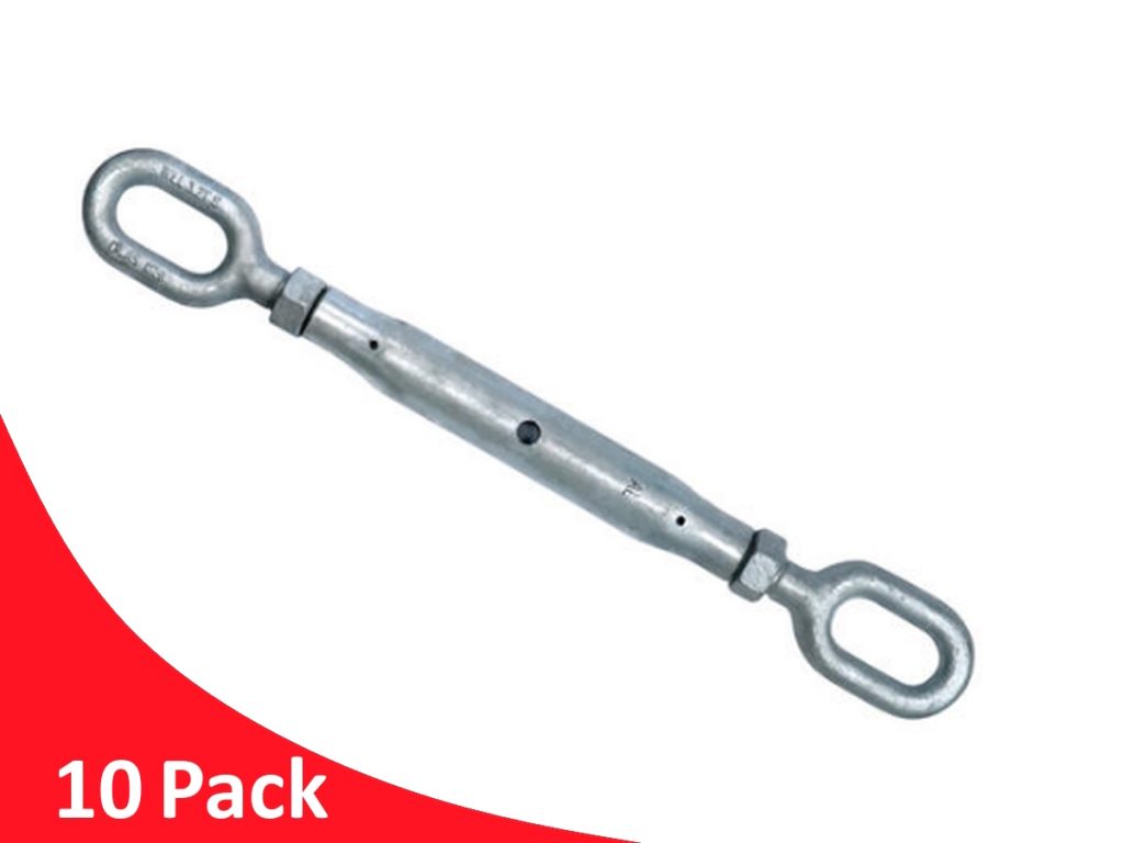 Eye Eye Rigging Screw “S” Rated Galvanised Steel ALL SIZES