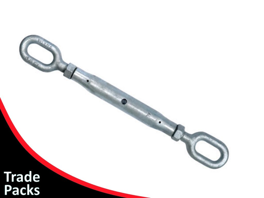 Eye Eye Rigging Screw “S” Rated Galvanised Steel ALL SIZES