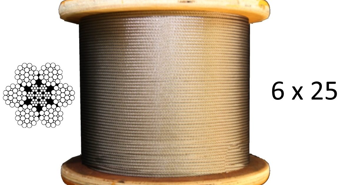 26.0mm 6×25 G1770 Galvanised Steel Wire Rope – Low Cost Wire