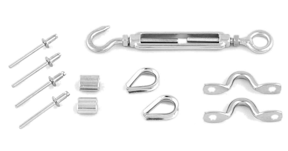 Hook Eye Turnbuckle Thimble Swage Saddle Rivet SRMM