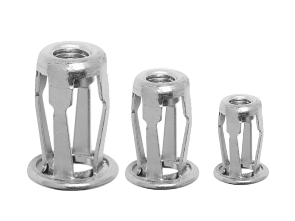 Jack Nut Zinc Plated Steel Large Flange ALL SIZES