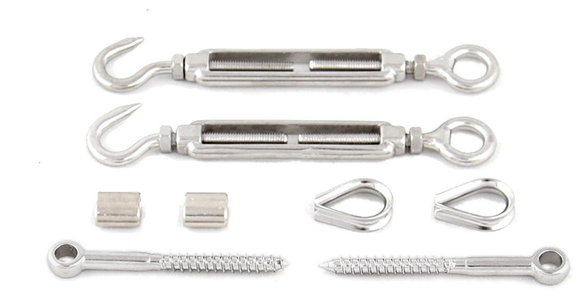 Hook Eye Turnbuckle Thimble Swage Long Screw Eye LRTT