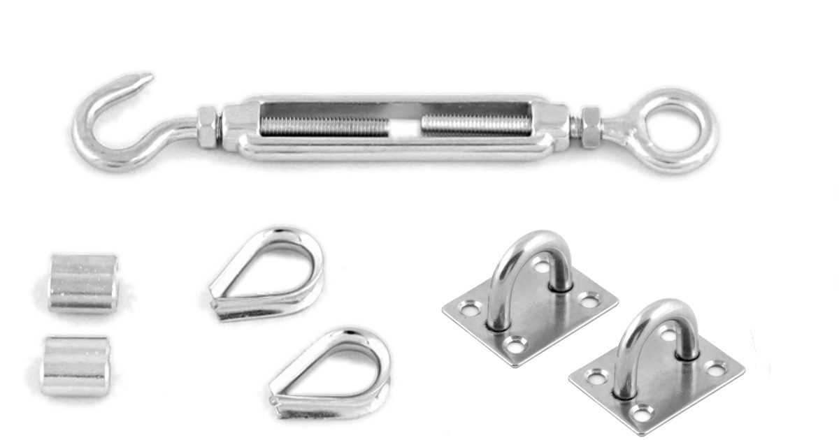 Hook Eye Turnbuckle Thimble Swage Pad Eye SR