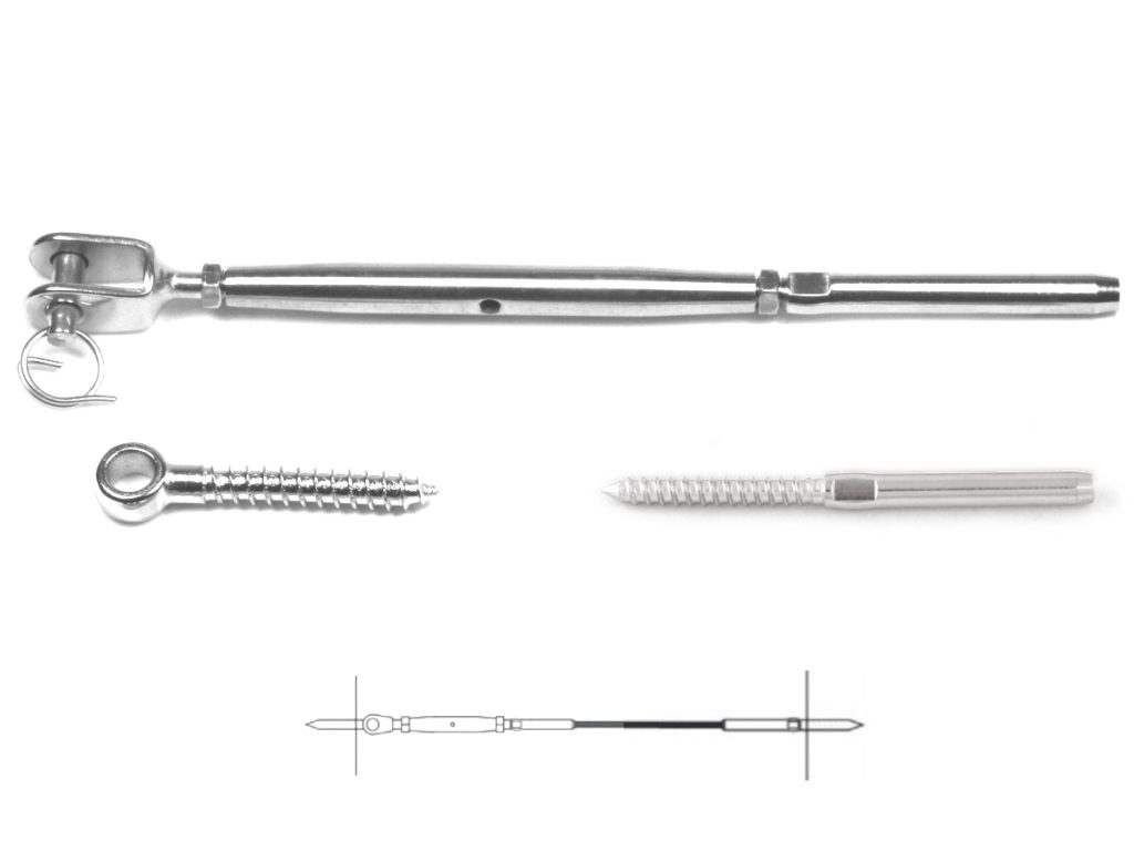 Jaw Swage Rigging Screw Swaged Lag Screw Short Eye Screw SRTT