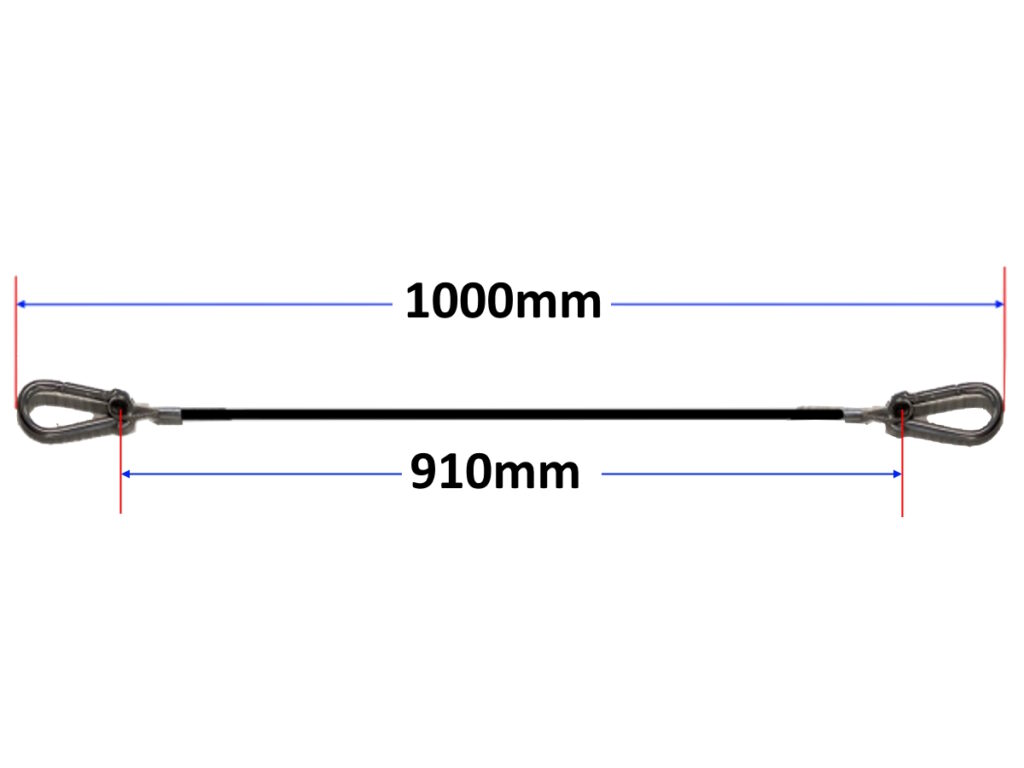 Safety Wire Clear Coated 3.0mm 1000mm G1570 Galvanised Steel TRADE PACKS