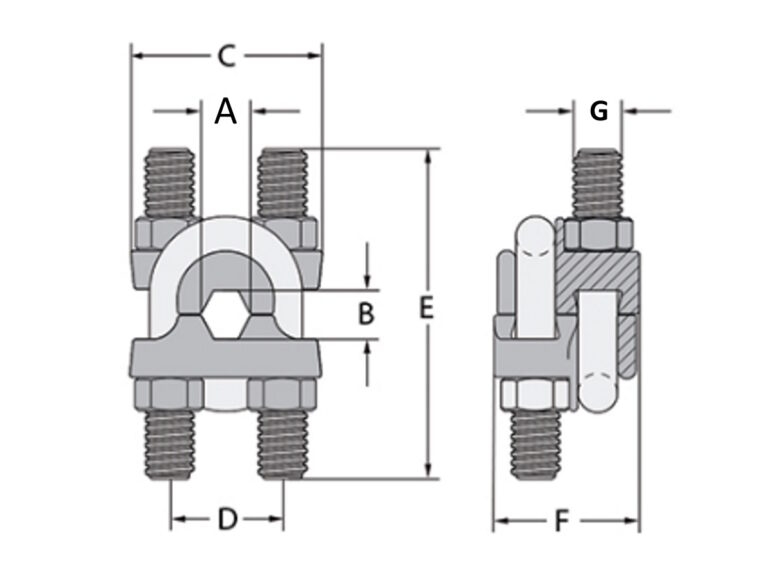 Wire Rope Grips Double Zinc Steel ALL SIZES